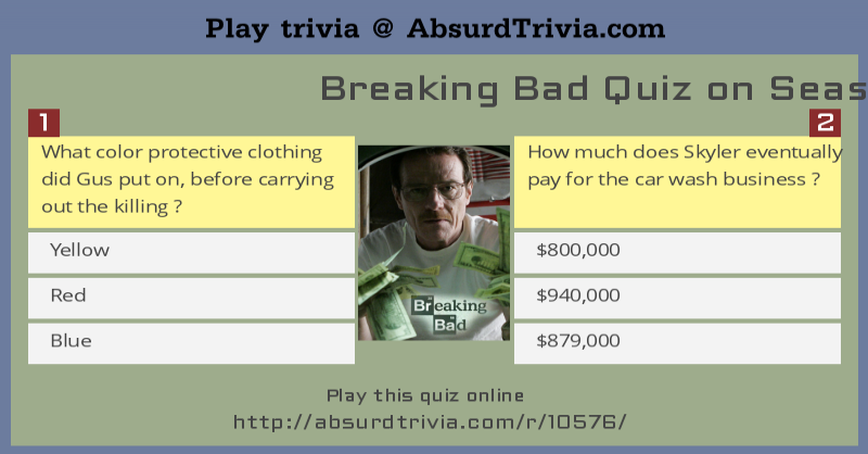 Breaking Bad Quiz on Season 4