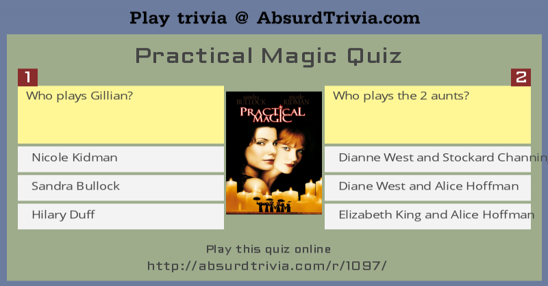Practical Magic Quiz