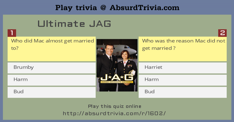 Trivia Quiz : Ultimate JAG