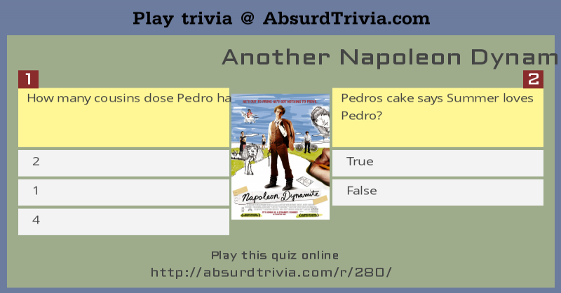 Napoleon Dynamite Pedros Cousins