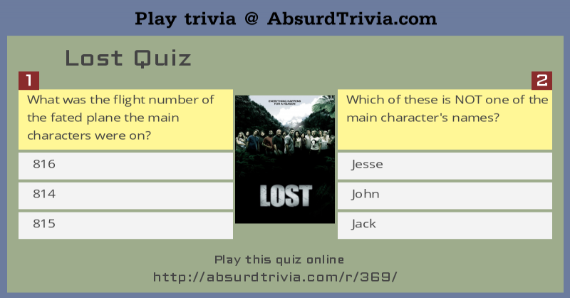 Lost Quiz