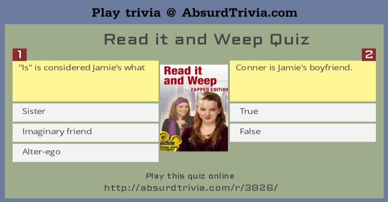 Read it and Weep Quiz