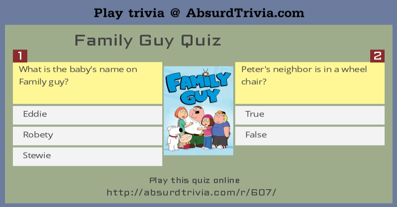 Family Guy Quiz family-guy-quiz